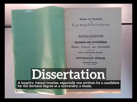 What is Dissertation? | How Does Dissertation Look? | How to Say Dissertation in English?