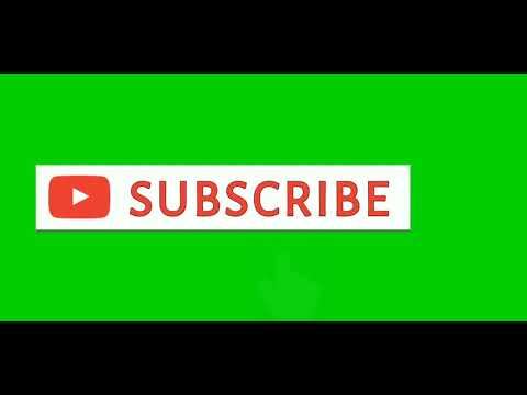 green screen Subscribe button for youtube with sound effect Free