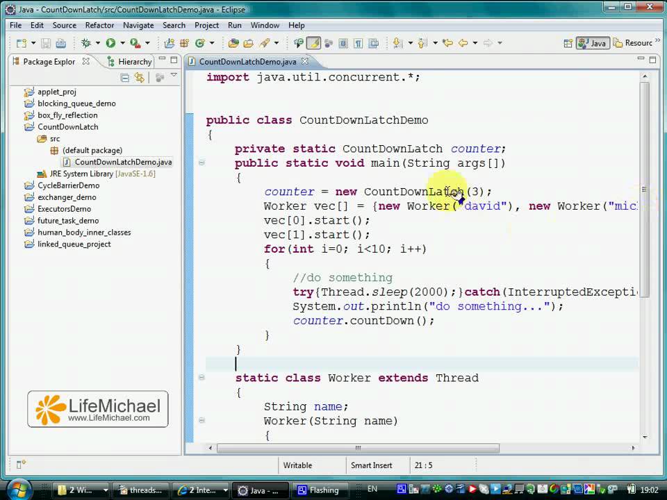 The CountDownLatch Class