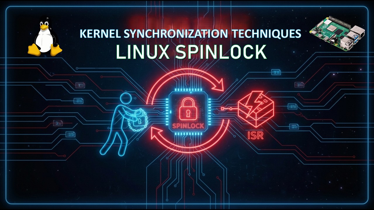 Kernel Synchronization Techniques: Spinlock | Linux Device Driver Development with Raspberry Pi 23