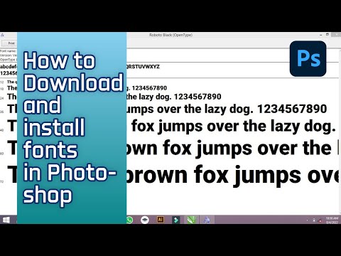 How to download and install font to Photoshop cs6 #Timigraphics