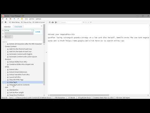 How to strip HTML from text (Clever Notepad Tutorial)
