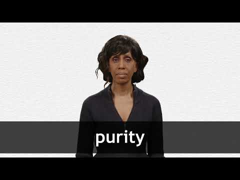 PURITY definition and meaning | Collins English Dictionary