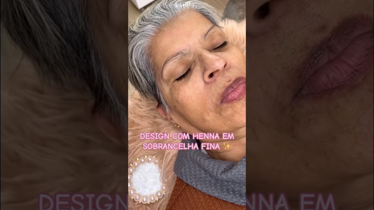 Design com Henna em sobrancelha fina #sobrancelhas #designdesobrancelhas #beleza