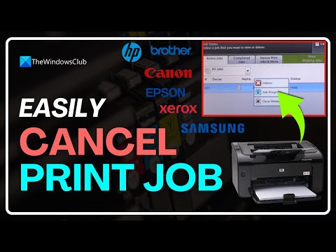 How to cancel print job