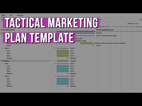 How to Develop a Tactical Marketing Plan: Template | TeamGantt
