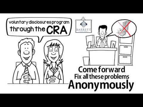 CRA - Voluntary Disclosures Program (VDP) - Barrett Tax Law - Canada's Tax Lawyers