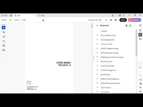 PDF documentation in Stata 19
