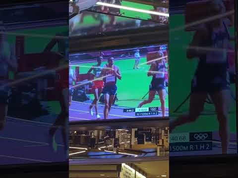 Olympics Mens 1500 m Race Finish R 1 H 2
