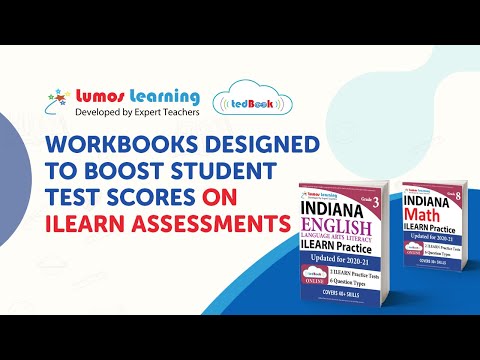 Lumos tedBook™ - Test Prep Practice Workbooks With Full-Length ILEARN Assessments