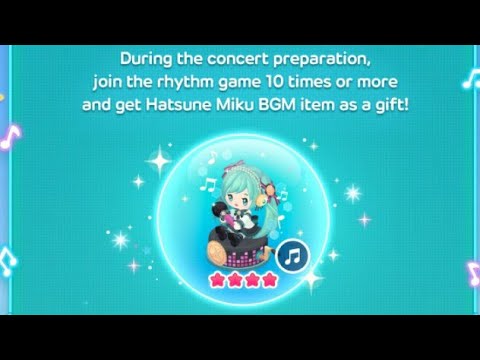 Line Play x Hatsune Miku | Playing Rhythm Game (GET FREE BGM!) : 10th Years Anniversary Event