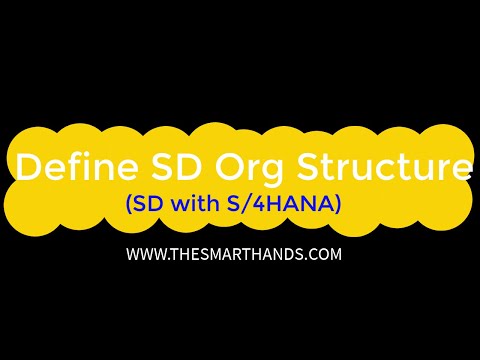 SAP S/4HANA SD Training - Define SD Org Structure | SAP S4 HANA SD Videos