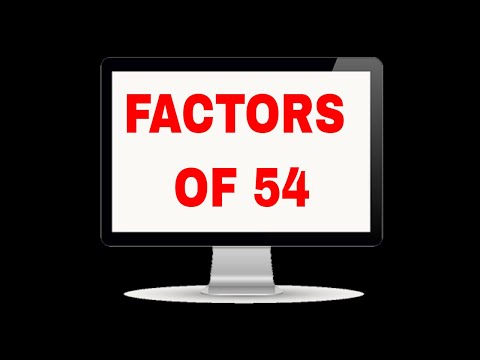 Factors of 54