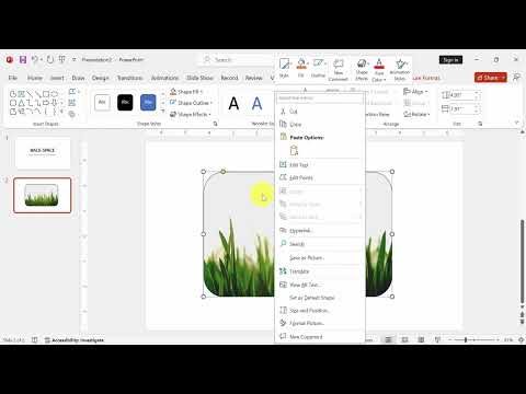How to edit text in picture format in PowerPoint