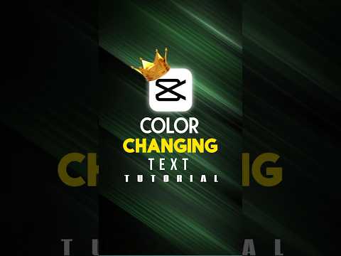CapCut's Color-Changing Text Effects