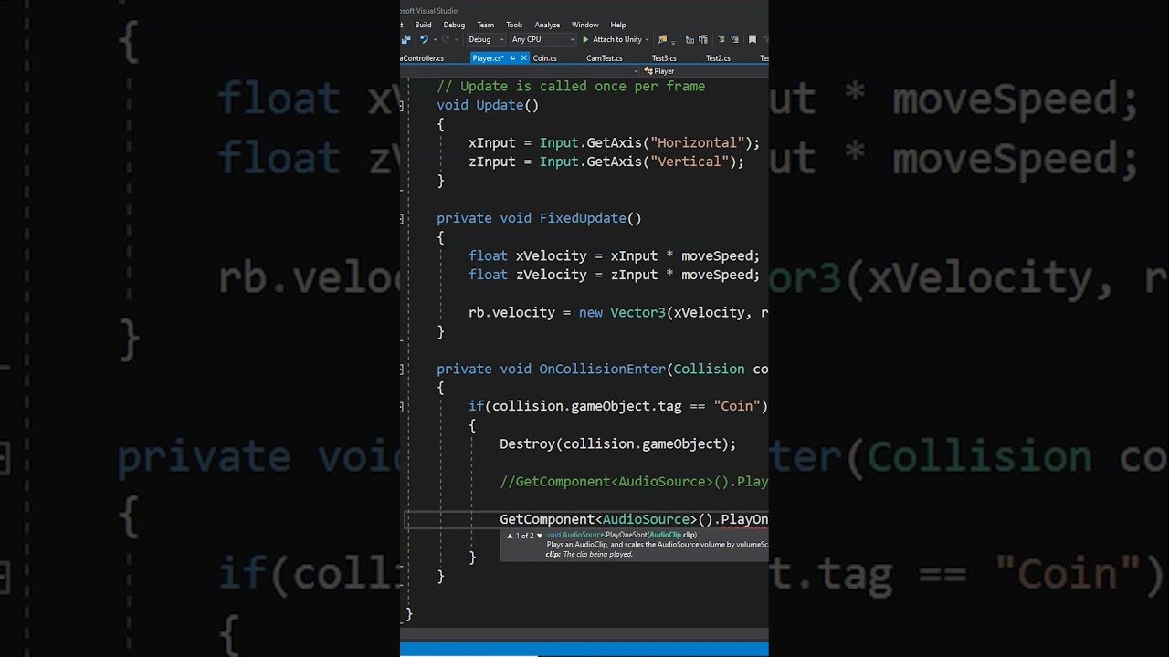 Unity Play Multiple Audio Clips Easily - Unity C# Scripting Tutorial