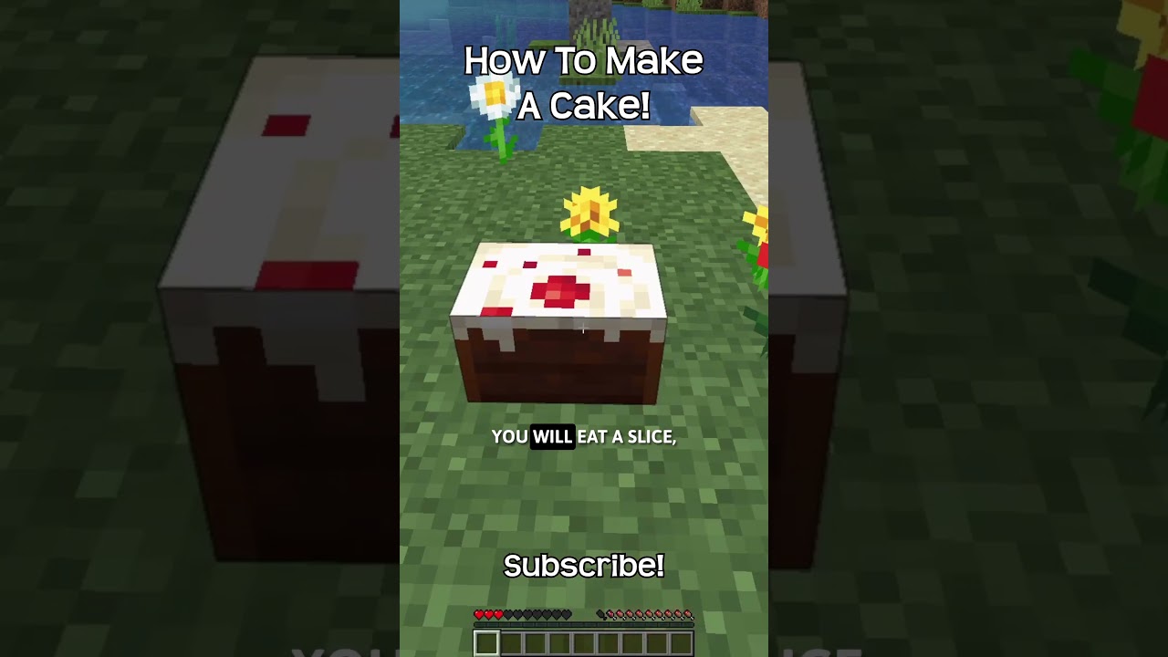How To Make A Cake In Minecraft!