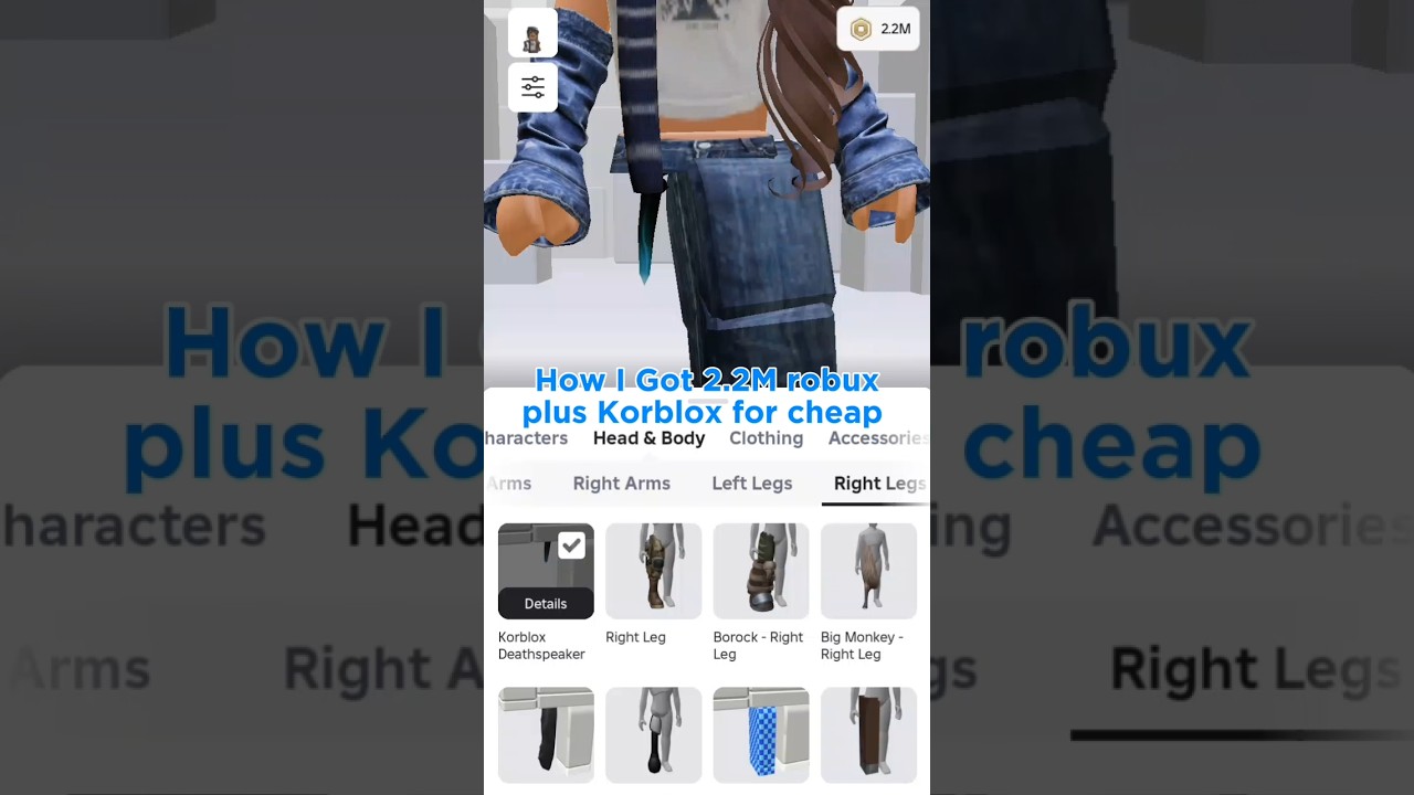 How I Got 2.2M Robux Plus Korblox For Cheap #roblox#korblox
