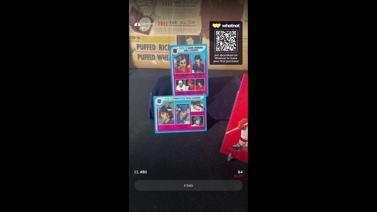 VINTAGE HOCKEY CARD SHOW 1950's - 1970s $1 Starts First Class Shipping Topps OPC O-PEE-CHEE