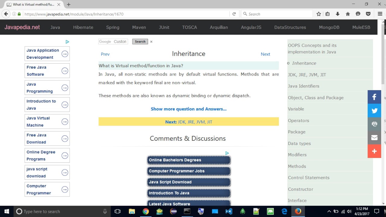What is Virtual method/function in Java? | javapedia.net