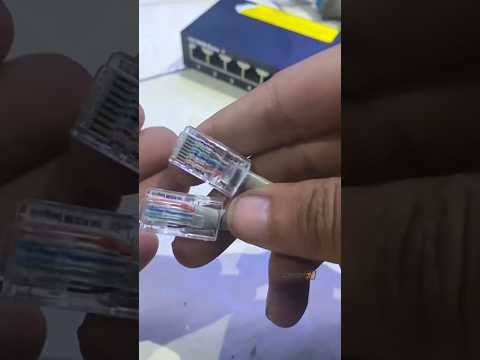 Cara pasang konektor RJ45 ke kabel UTP @ilmu_networking #rj45 #utp #network #jaringan