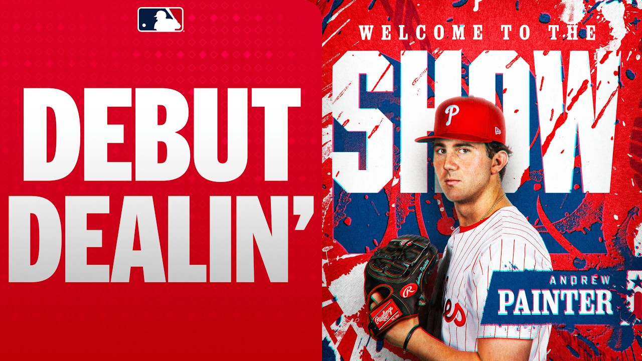 Andrew Painter draws up 8 strikeouts in his MLB debut with the Philadelphia Phillies 🎨