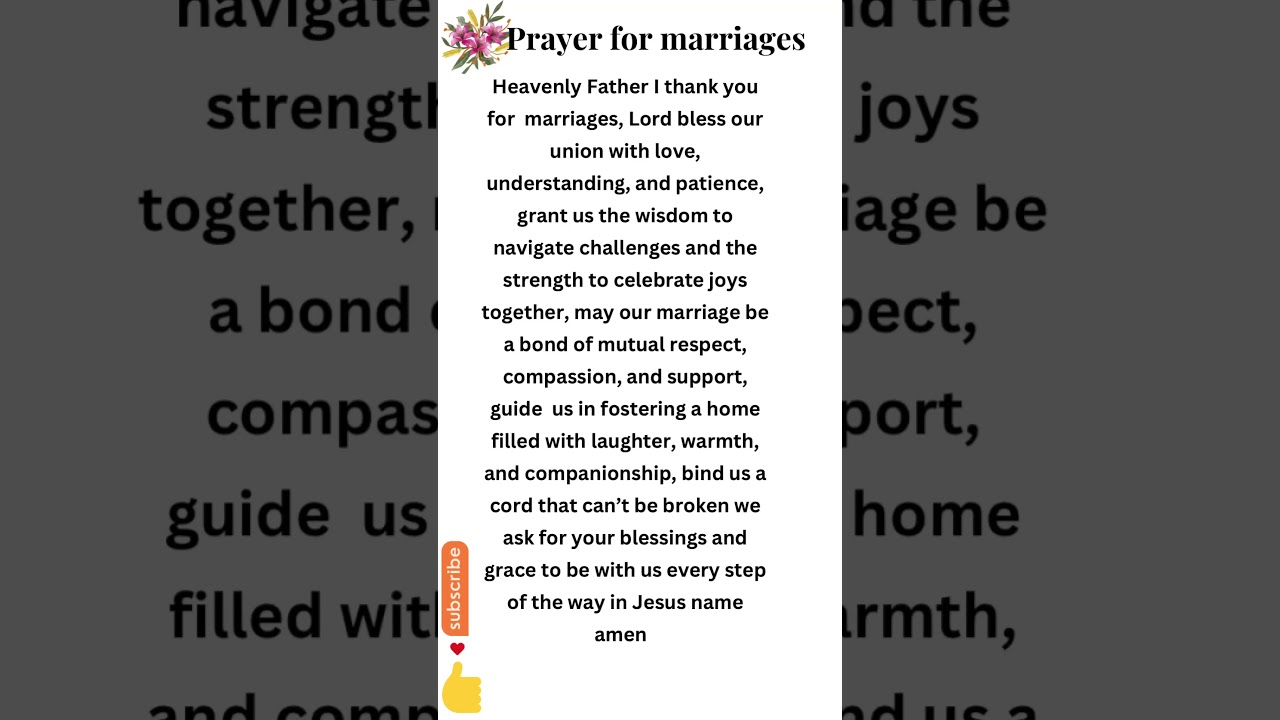 Prayer for God’s blessings in your marriage #prayer #god #love #viral #believe #trustgod