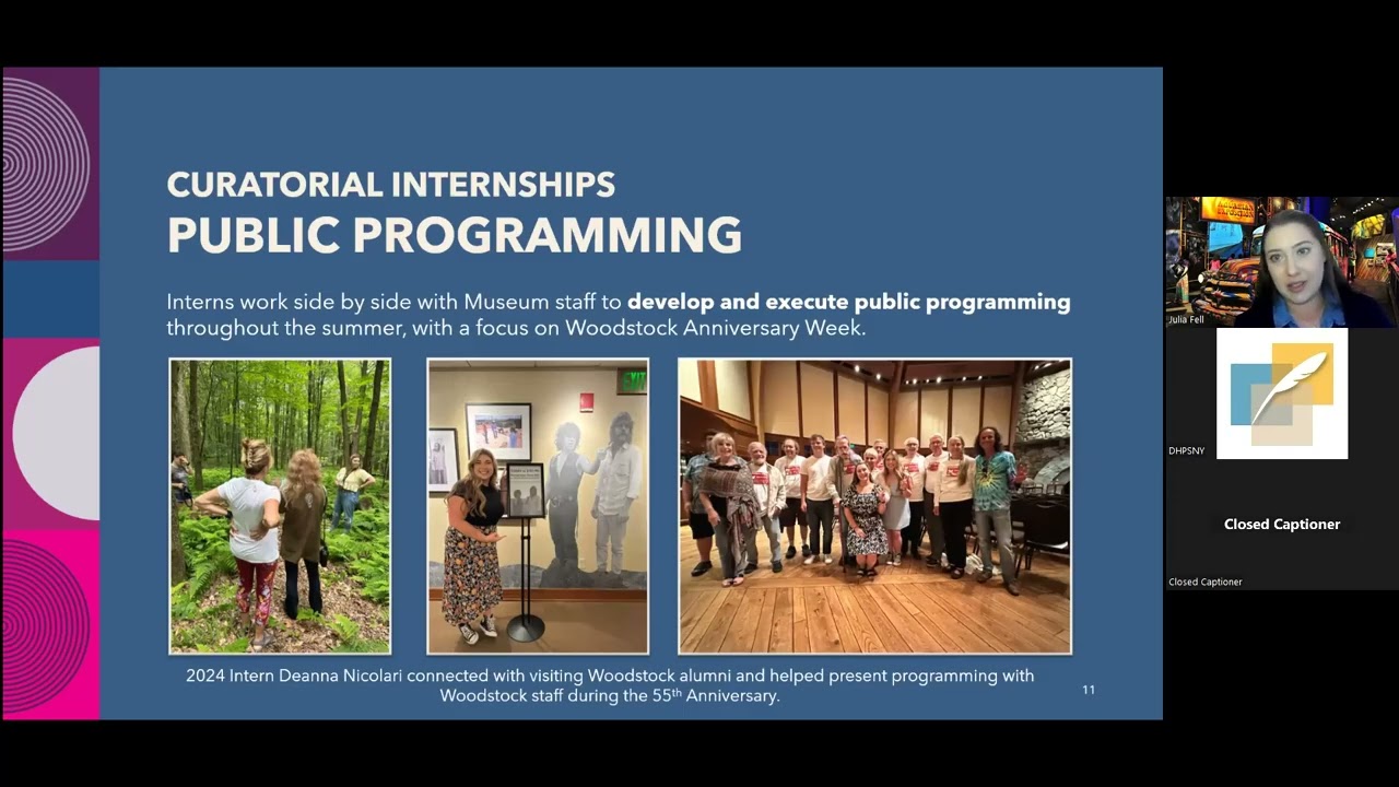 Stories from the Field: Internships at Bethel Woods