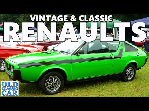 Classic Renaults - 100 Renault cars incl. the Dauphine, 4CV, R4, R5, R17, Fuego, Gordini, R12 & R16