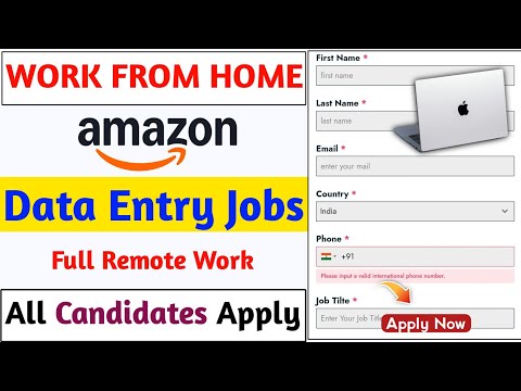Amazon Jobs 2025 | 2025 Best Work From Home Jobs|Jobs at Home | Amazon Jobs for Women and Men