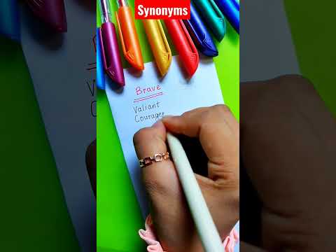Synonyms | brave #synonymswords #shorts @essaywritingcontent