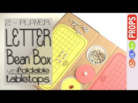 2-PLAYER LETTER BEAN BOX_ Game Ideas for The Alphabet, Spelling, Word Puzzles | Edu Props