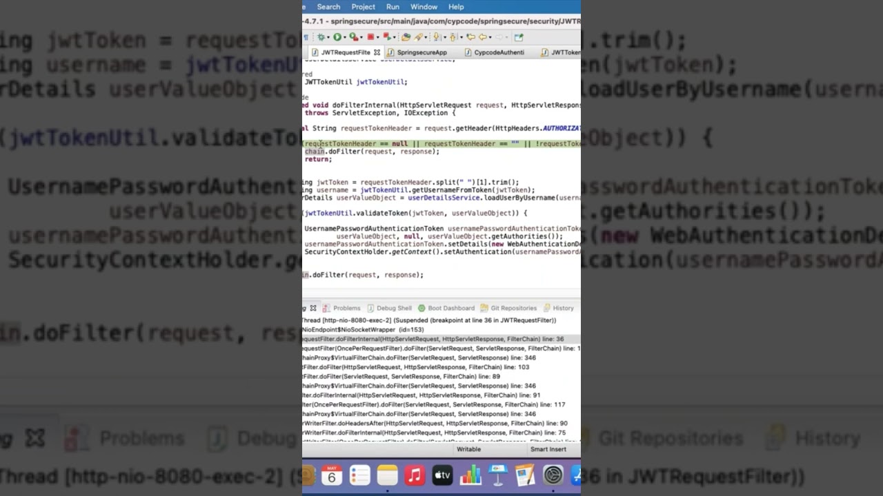 Spring Security with Jwt Token | Spring API Authentication #shorts #coding #programming  #tutorial