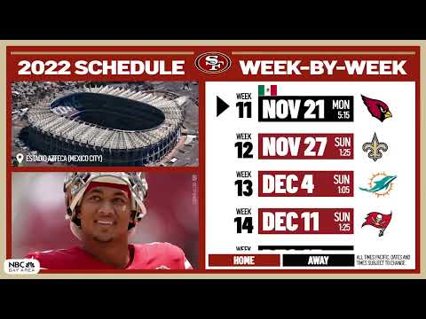 49ers Game Schedule 2022