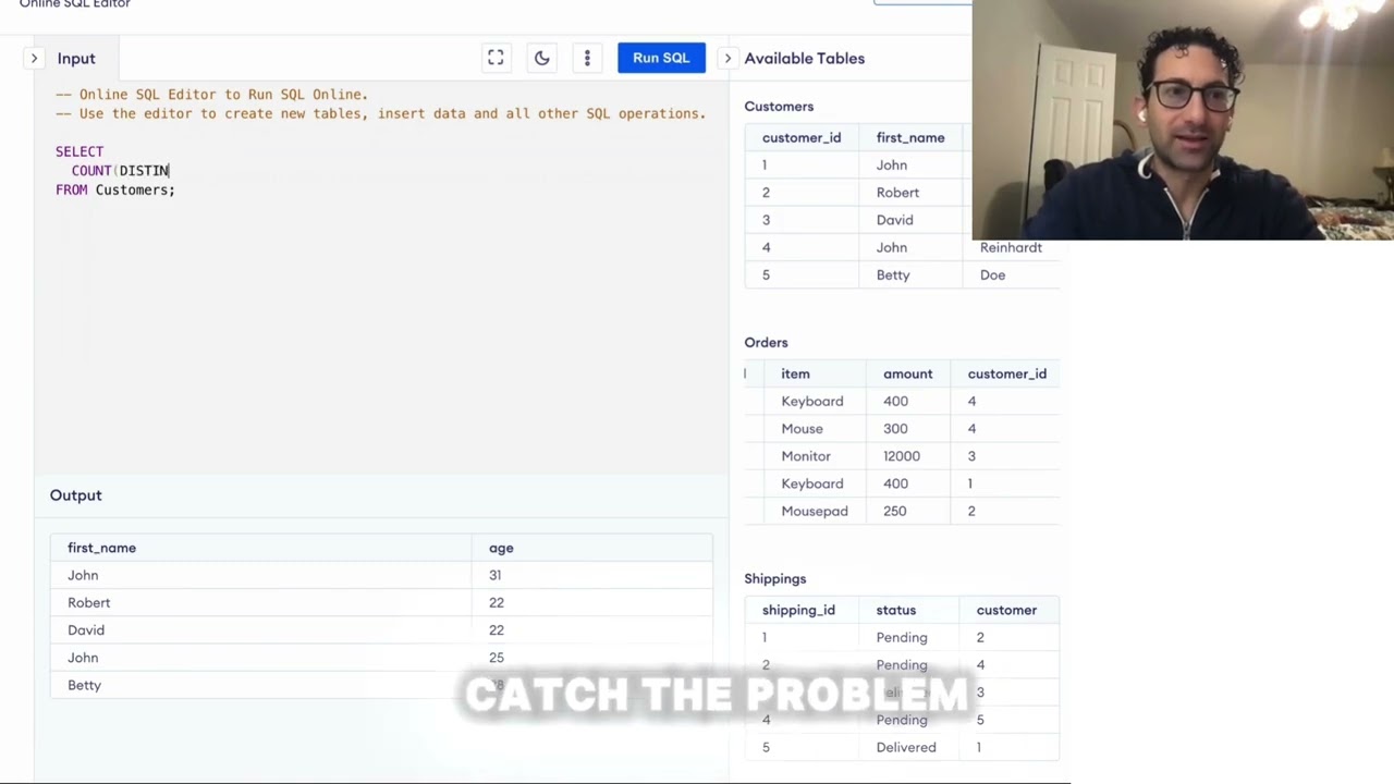 SQL coding challenge: Common data science interview question