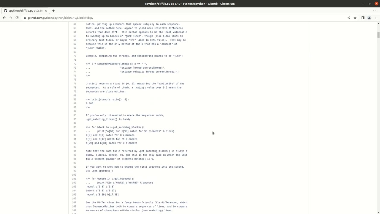 Python simple difflib.get_close_matches() example