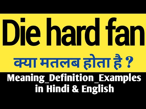 Die hard fan क्या मतलब होता है || Die hard fan meaning || Die hard fan examples in sentences