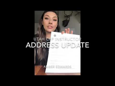 Address Update on your Utah Concealed Carry Permit