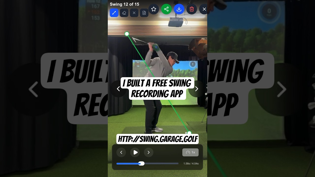 SwingClips is a free, open-source web app to review golf shots in a session. swing.garage.golf #golf