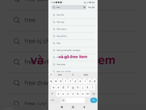 cách lấy item free trong Roblox