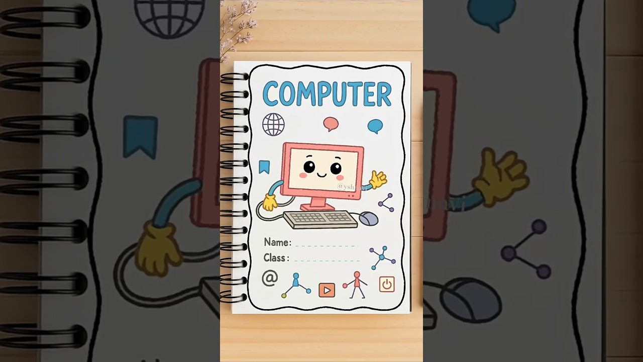 computer front page design for assignment #shorts #youtubeshorts #frontpage #schoolproject #computer