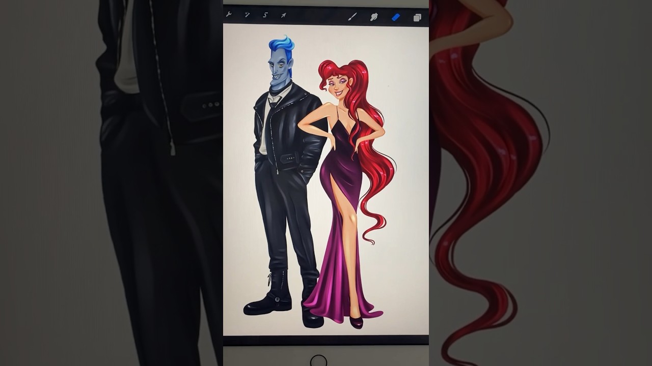 Hades and Megara art #hercules #digitalartist #disneyart