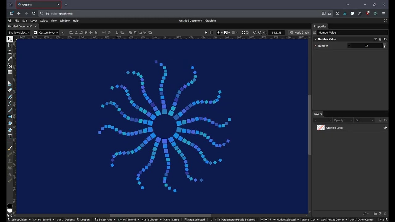 Node Editor exploration in Graphite - the open source 2D graphics editor