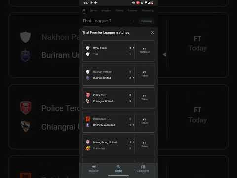 Thai League 1 Football Scores #footballscores #thaileague