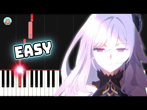 Genshin Impact OST - "Star Odyssey" - EASY Piano Tutorial & Sheet Music