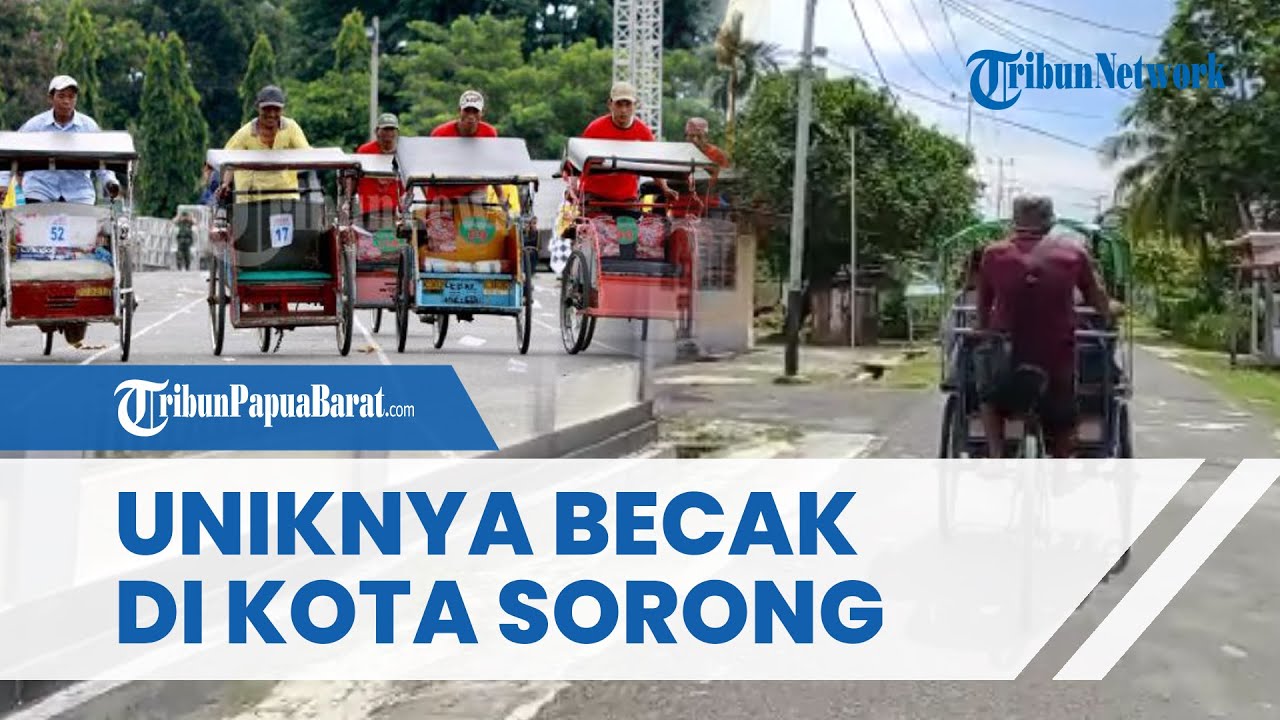 Asyiknya Berkeliling Memakai Becak di Pulau Dom Kota Sorong, Cukup ...