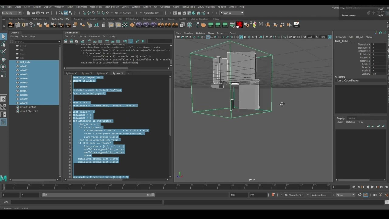 Script Maya-python Random position in limited space