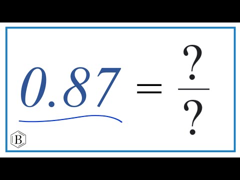 0.87 as a Fraction (simplified form)