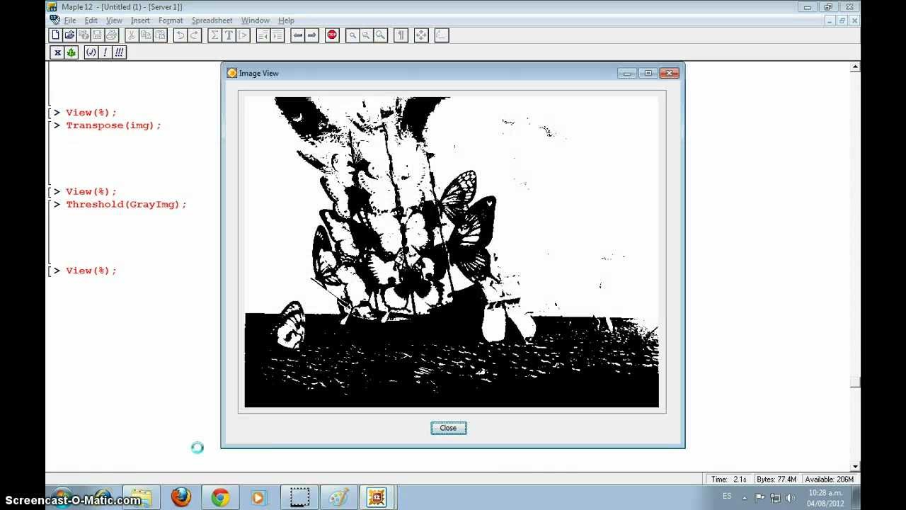 Image Processing with Maple