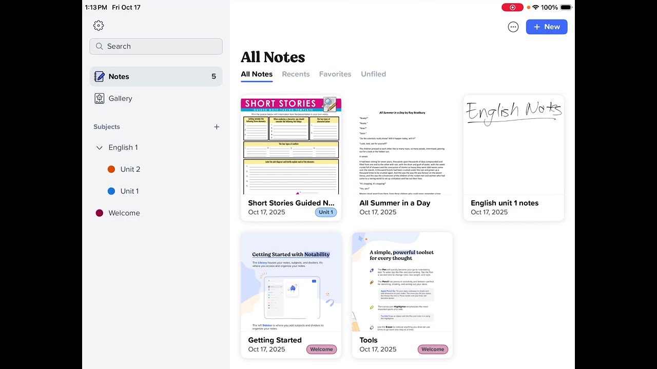 How to Organize Notability Notes